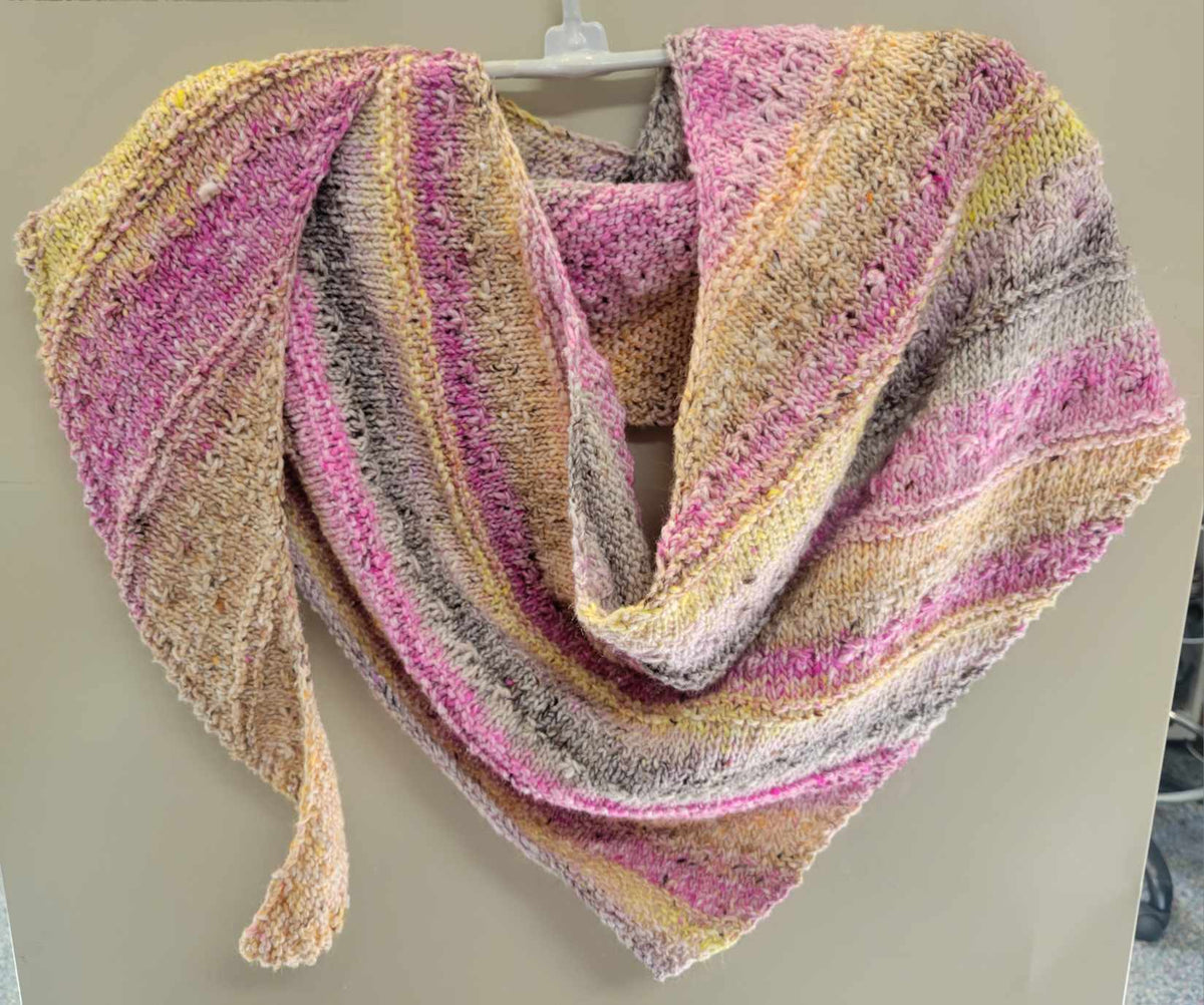 Pink Agave Shawl – Needles 'n Pins Yarn Shoppe