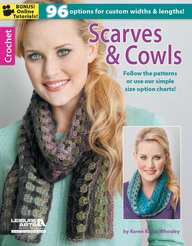 "Scarves & Cowls" Crochet Pattern Book – Needles 'n Pins Yarn Shoppe