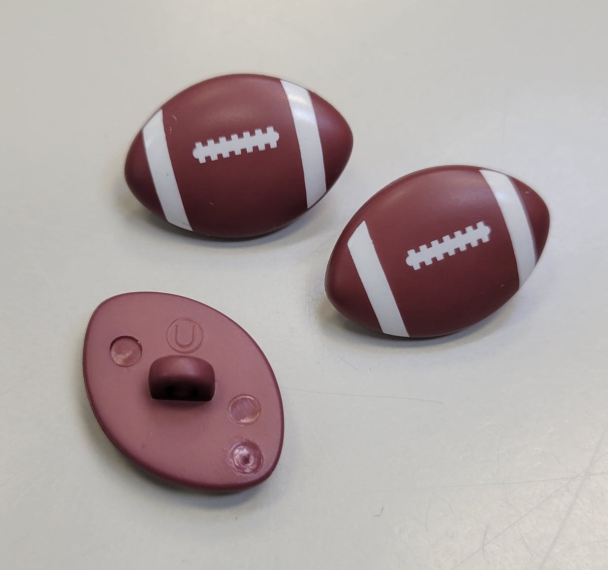 Football Button – Needles 'n Pins Yarn Shoppe