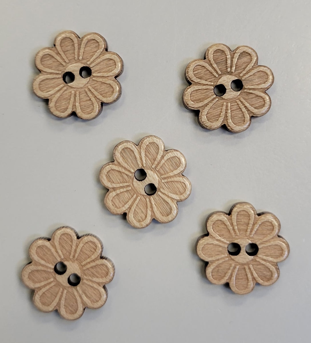 Wood Flower – Needles 'n Pins Yarn Shoppe