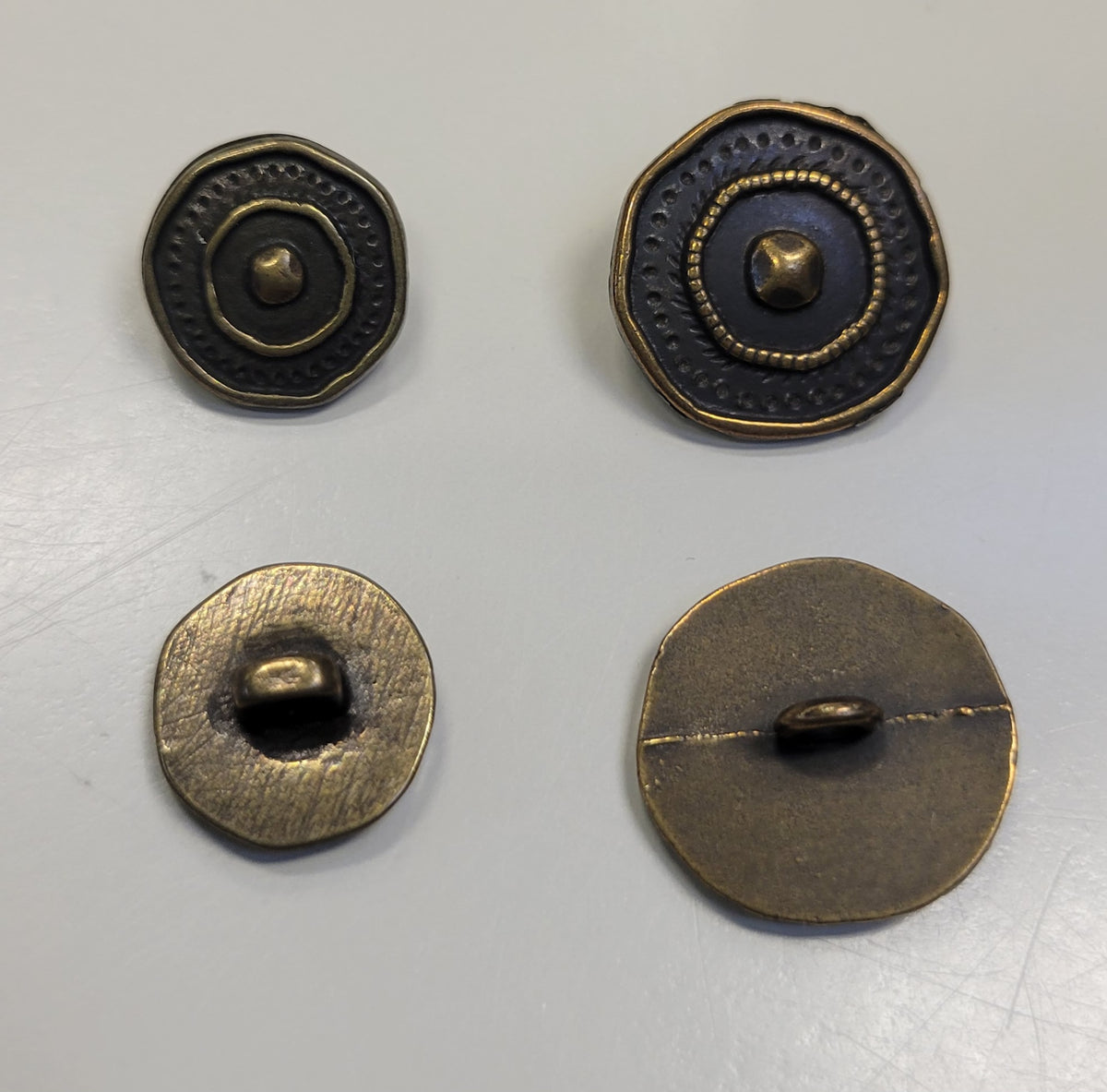 Old Brass Rings Button – Needles 'n Pins Yarn Shoppe