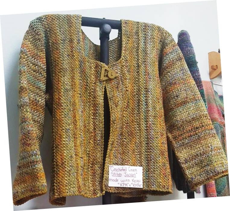 Crocheted Linen Stitch Jacket Pattern – Needles 'n Pins Yarn Shoppe